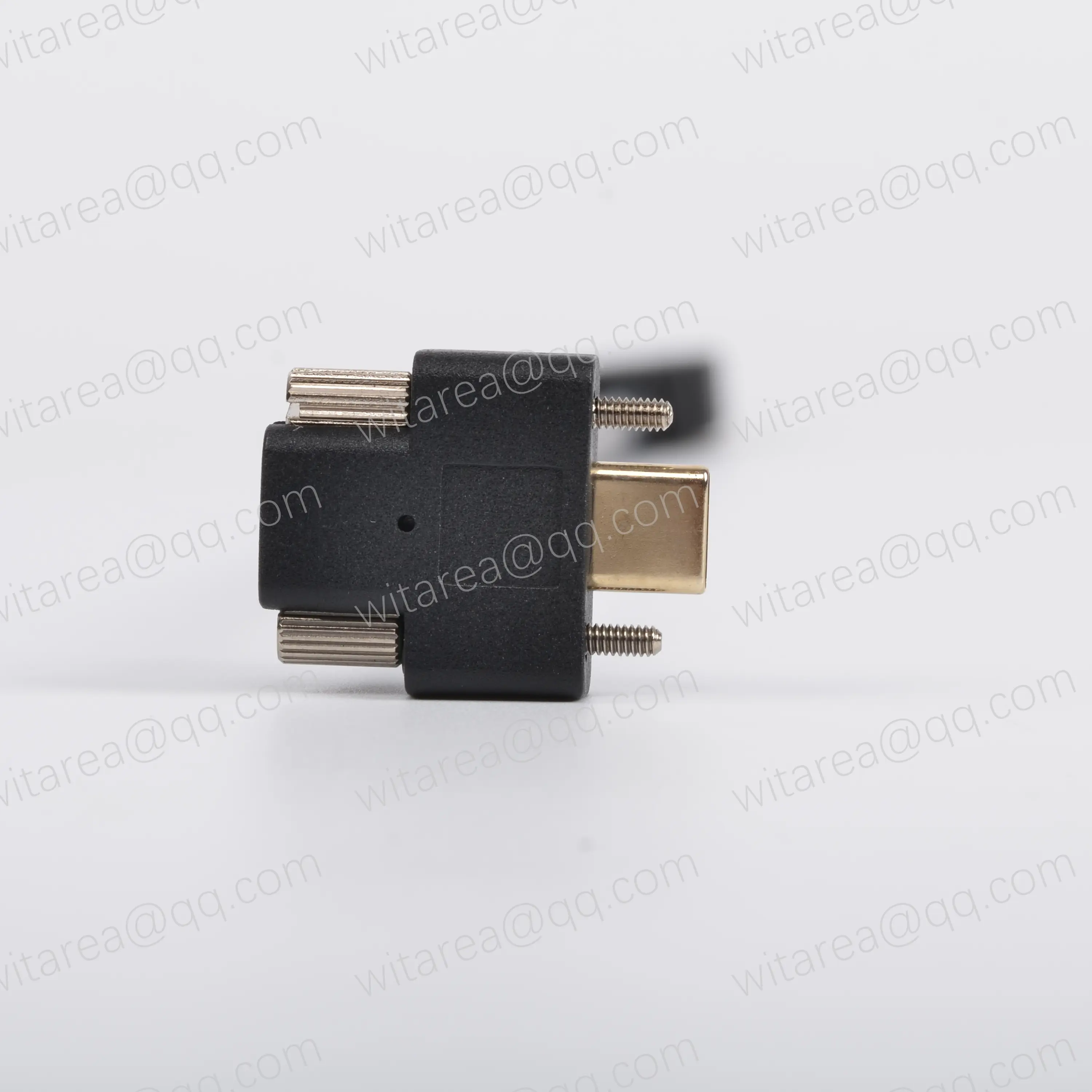 Up down angled L elbow dual screw locking Type c Cable