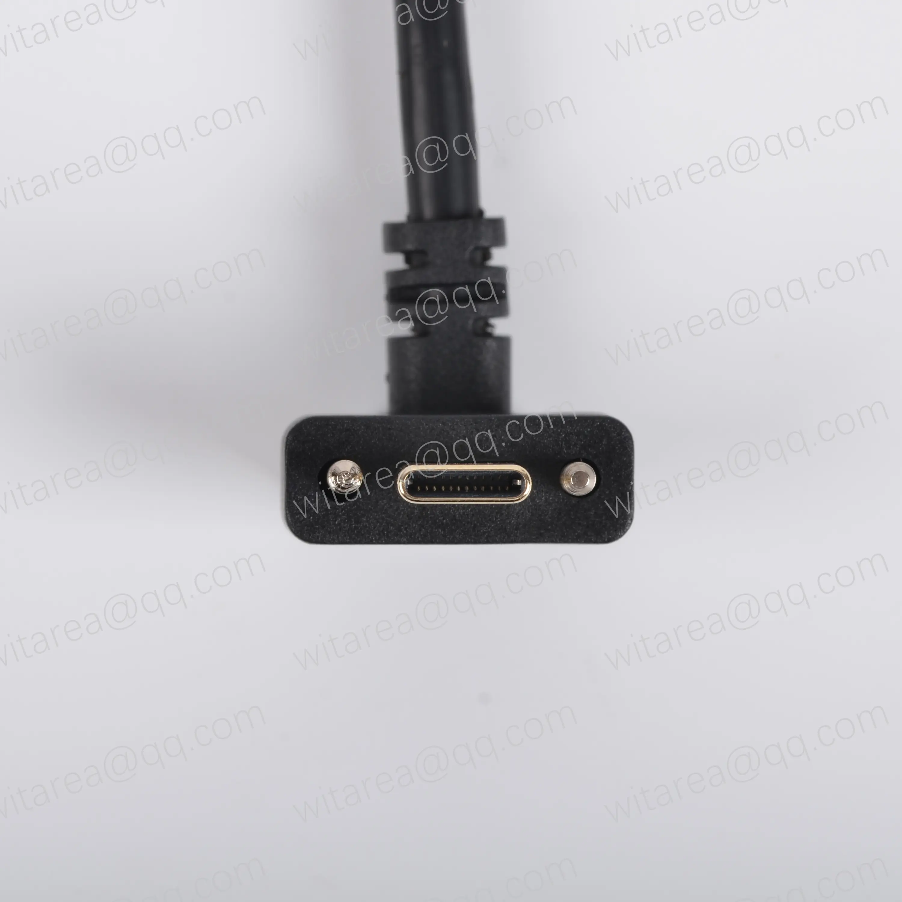 Up down angled L elbow dual screw locking Type c Cable