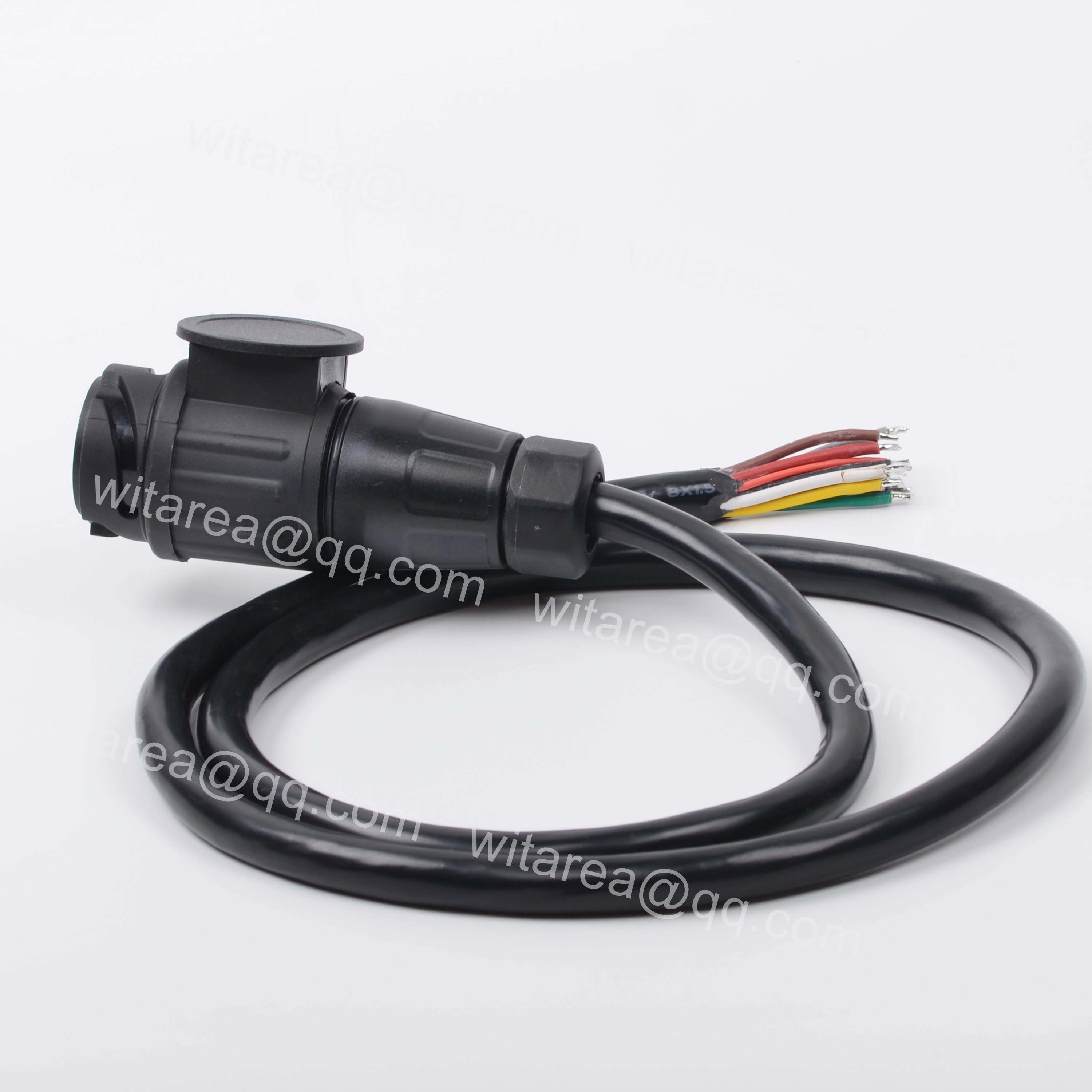 13+1 trailer male plug tow cable