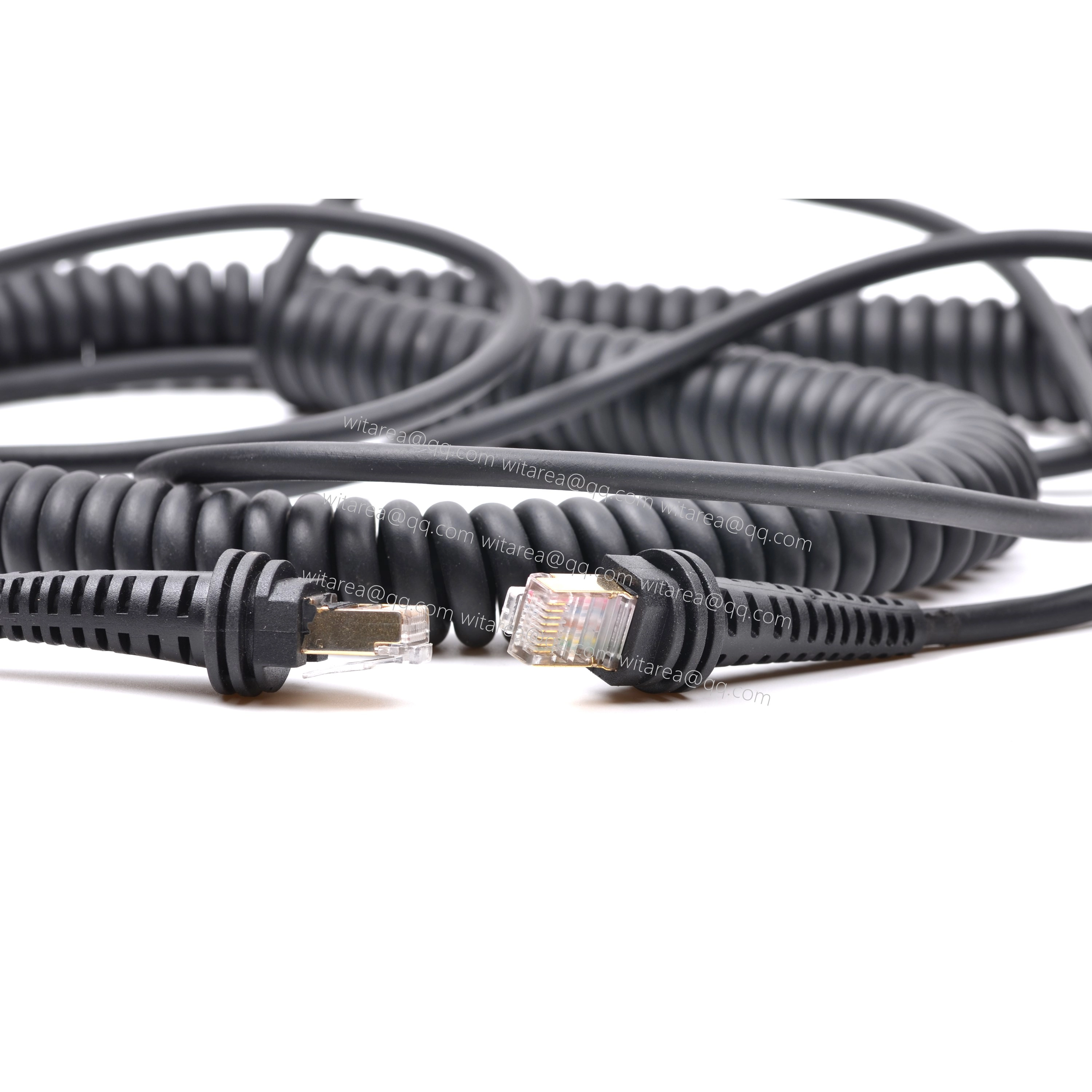 Coiled ethernet cable lan cable