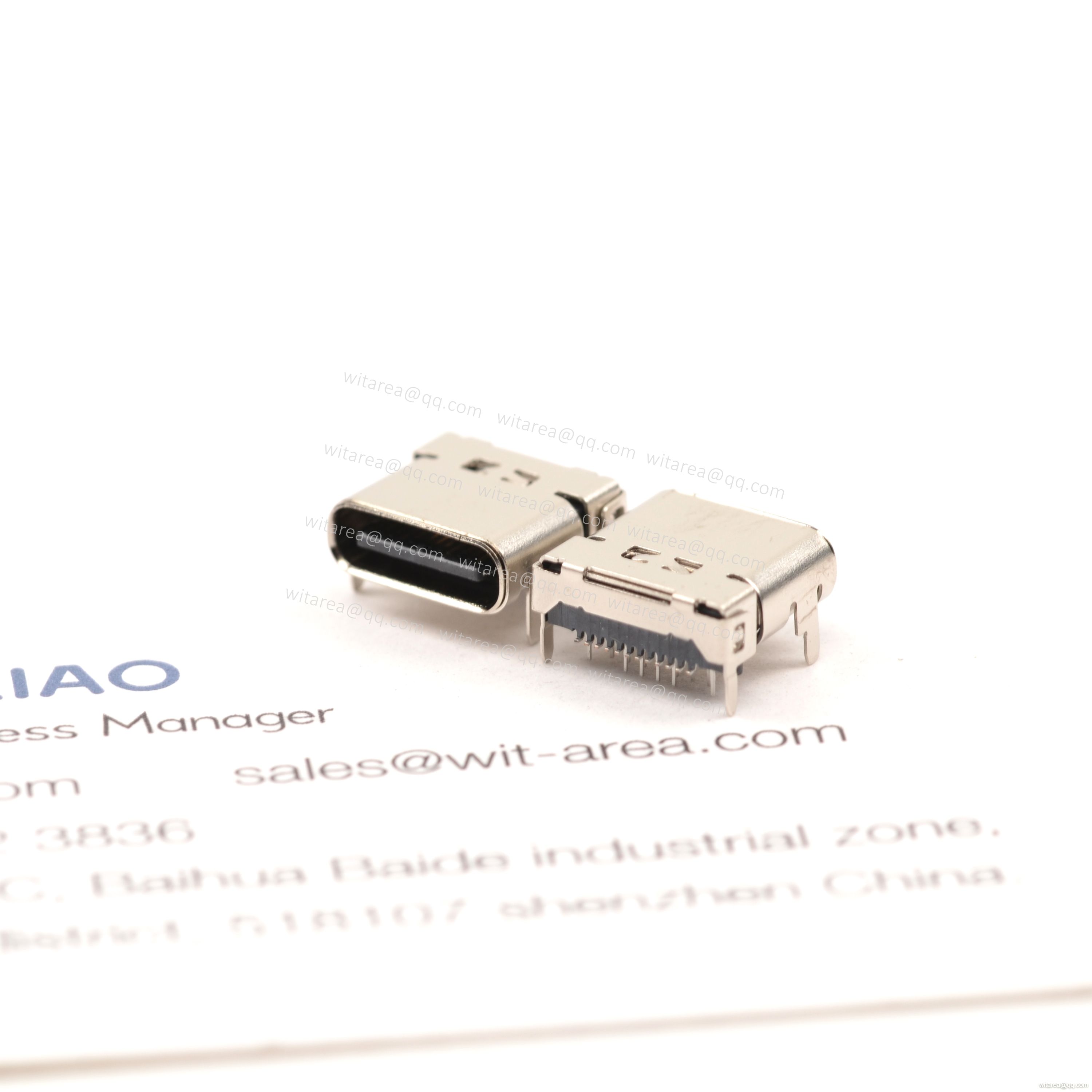 Type c female receptacle with stakes, Heavy duty power usb c DIP+SMT ...