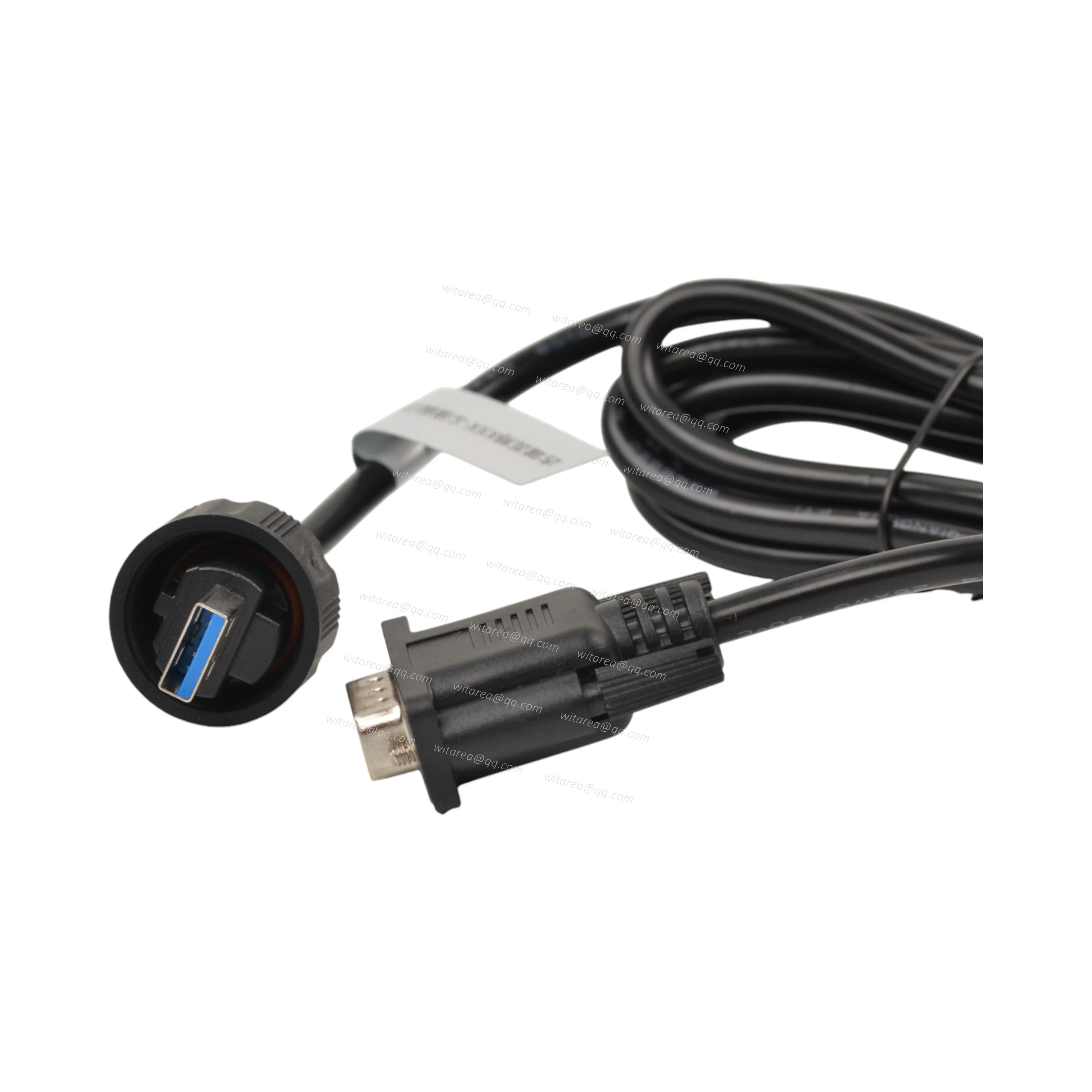 Professional waterproof USB2.0 cable, waterproof USB2.0 AM to DB9pin ...