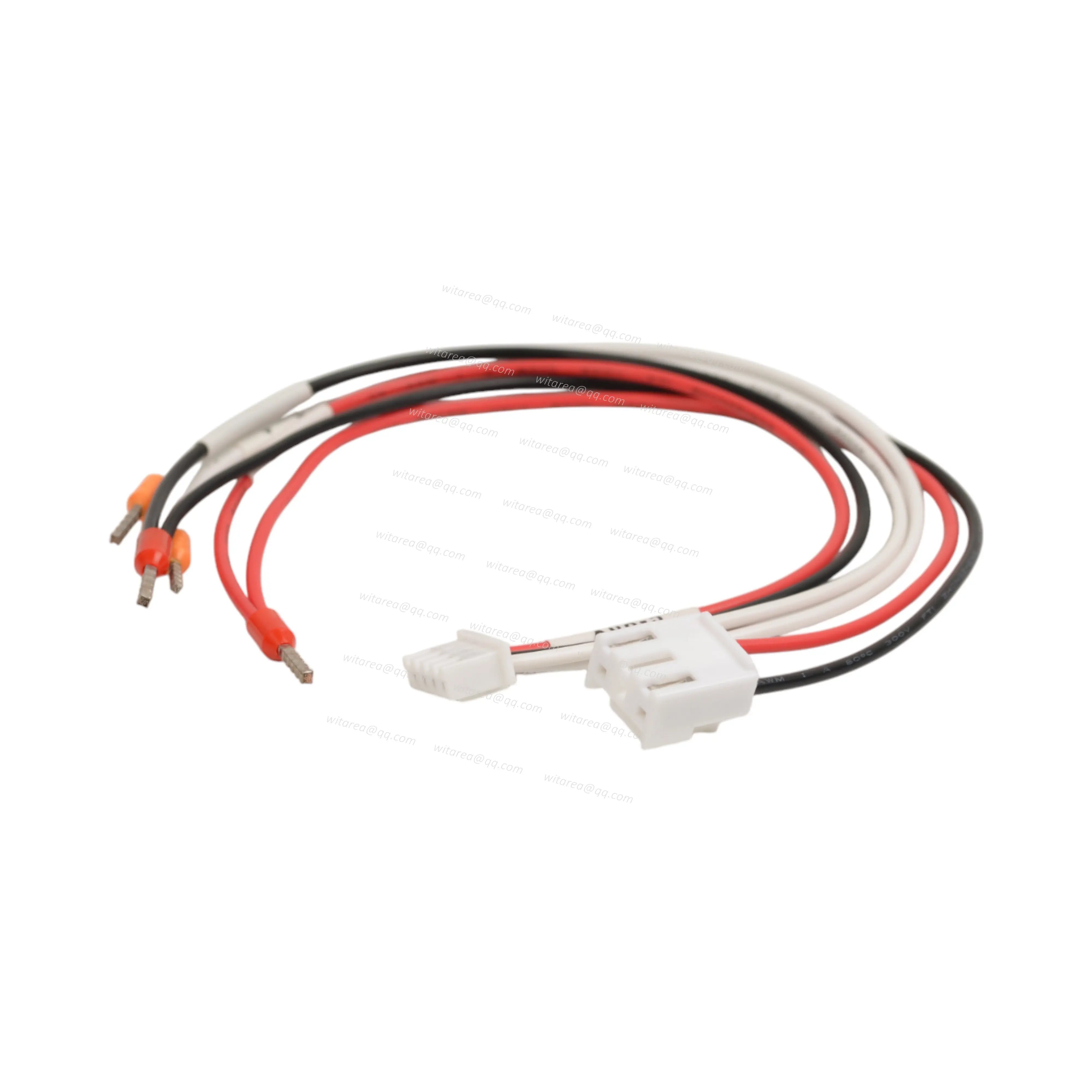 XH2.54 4P male and female to ratchet crimp tubular terminal wire ...