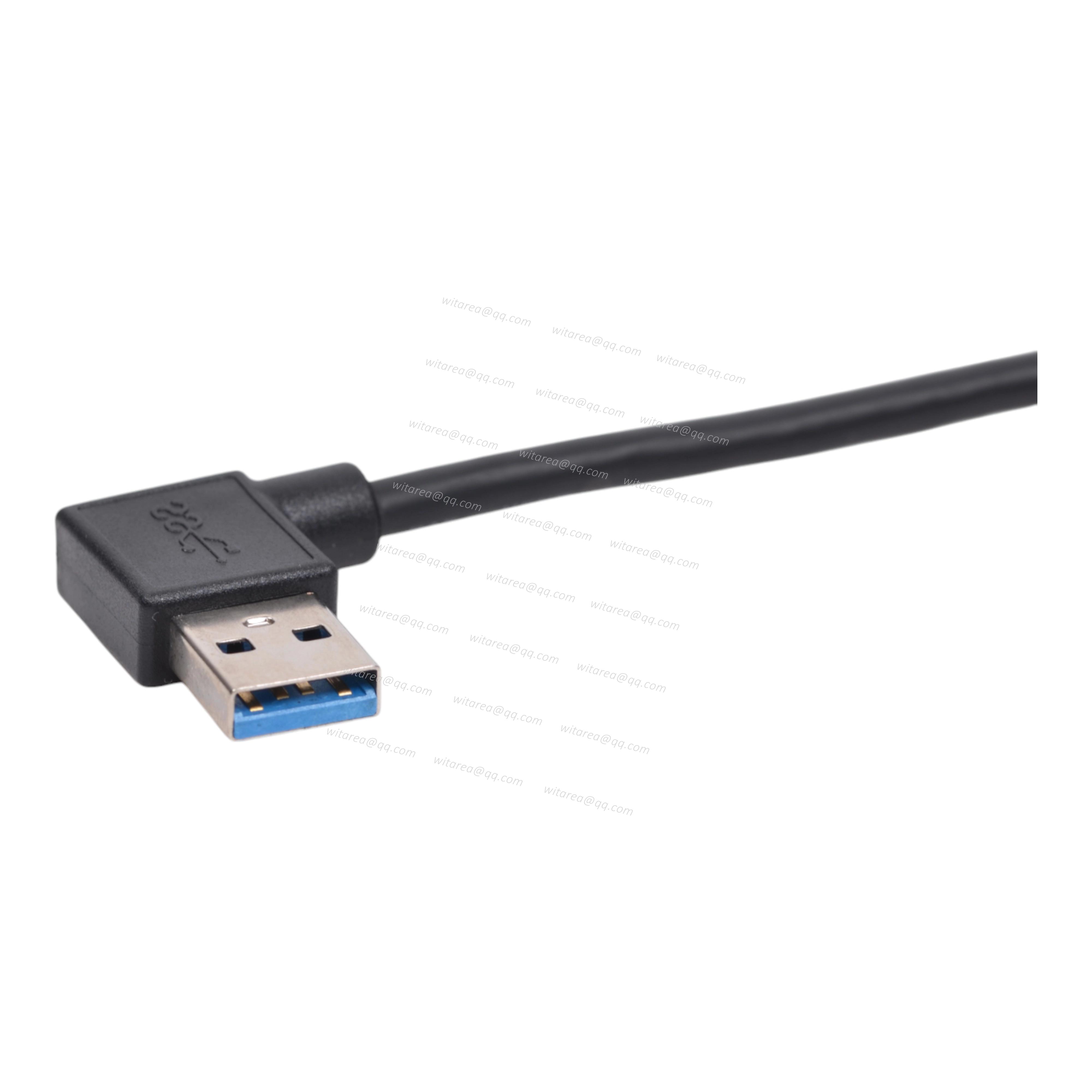 Professtional 90 degree USB 3.0 AM to AF extension cable with dual ...