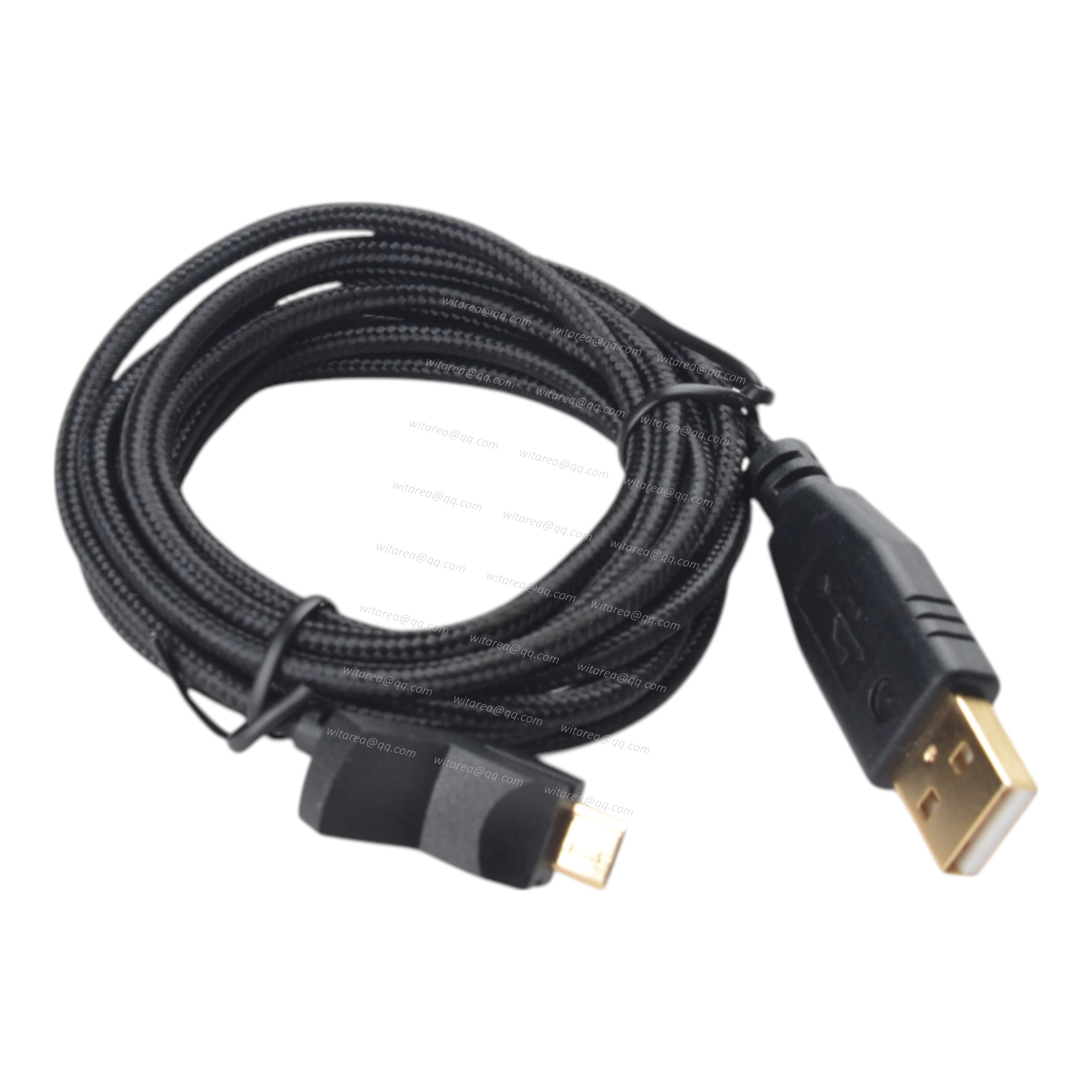 Professional Custom Micro B to USB cable, Gaming mouse dedicated cable ...