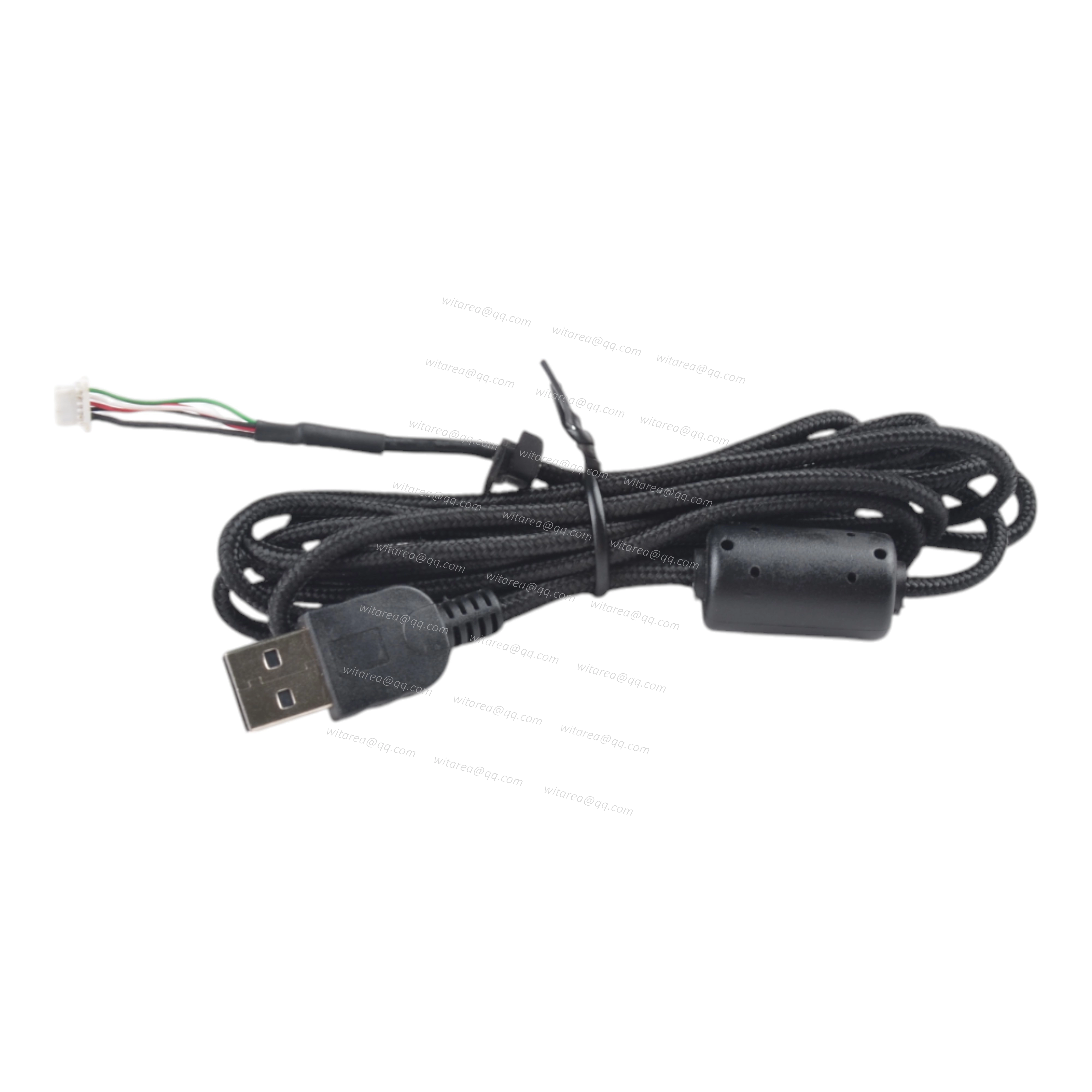 Professional fabric sleeve USB AM TO 5PIN cable with ferrite core ...