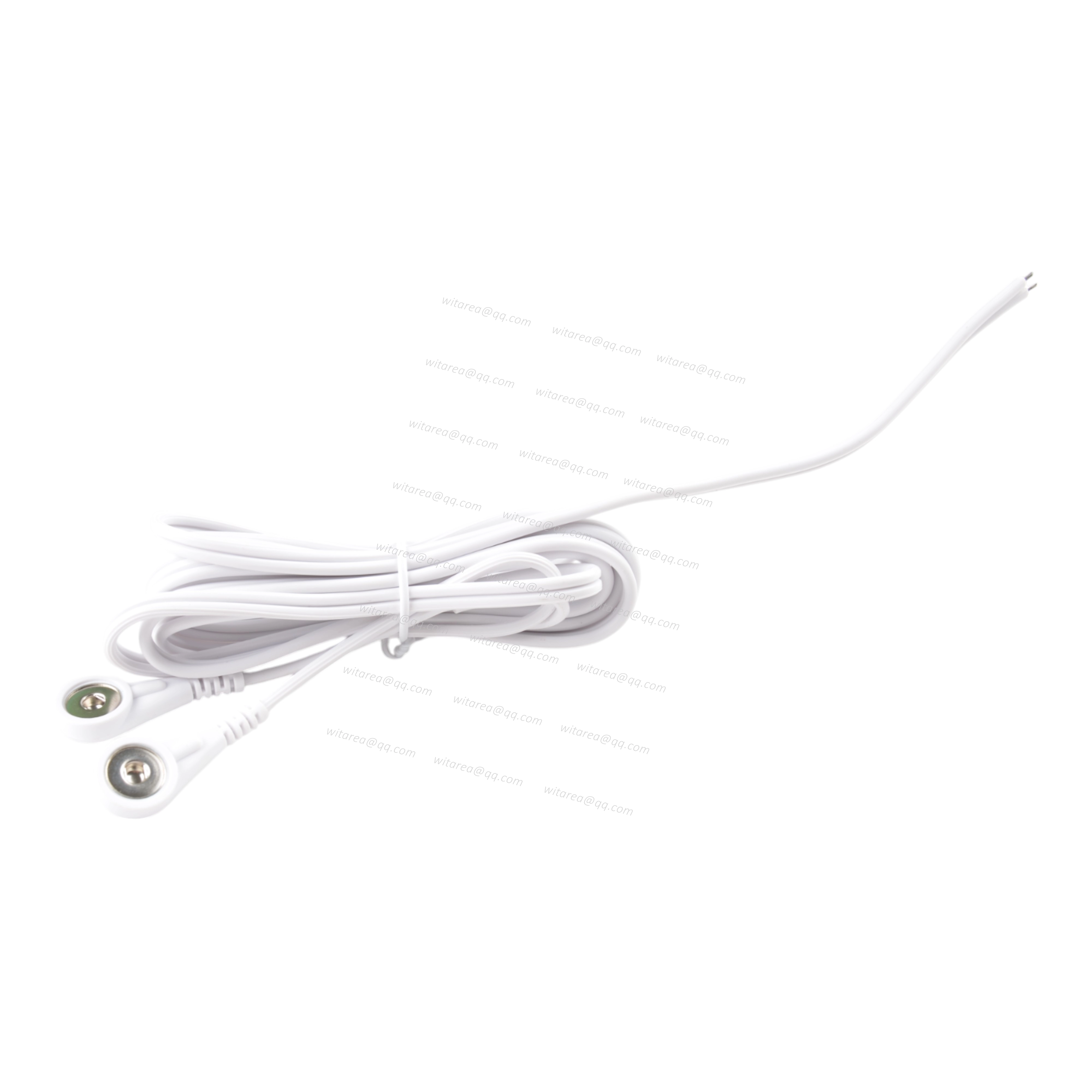 Professional 2-Lead electrode snap to opening cable, Custom ECG EGG 2 ...