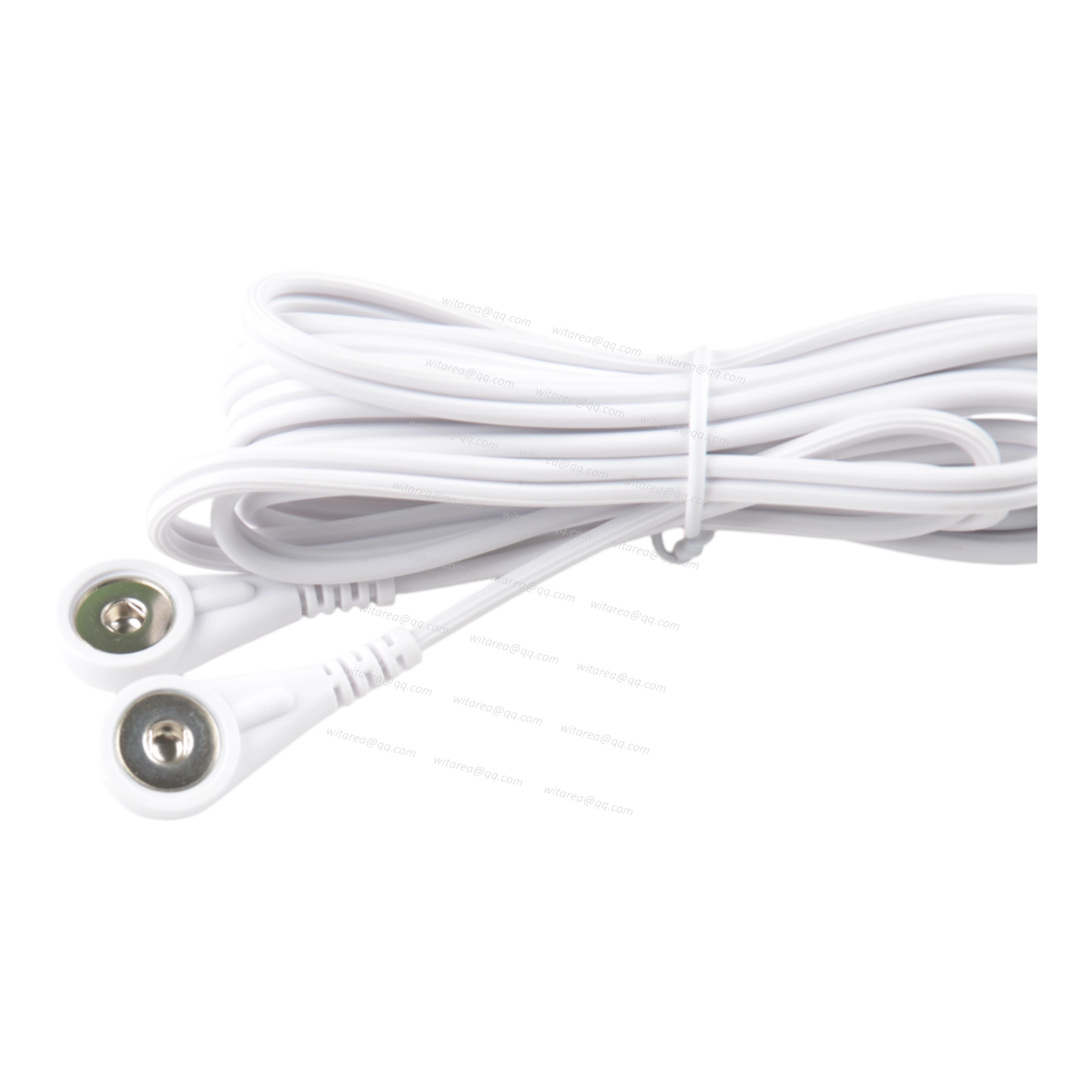 Professional 2-Lead electrode snap to opening cable, Custom ECG EGG 2 ...