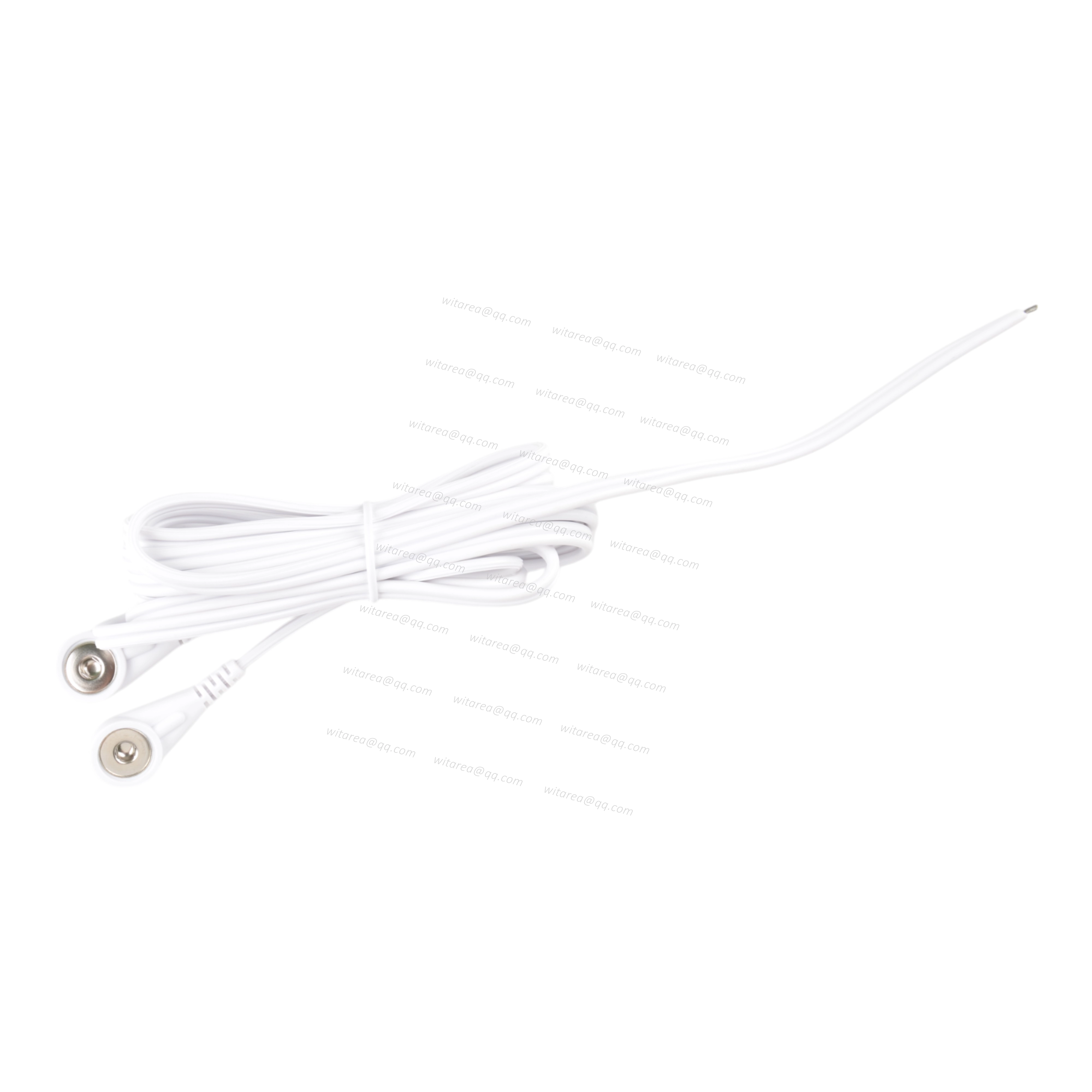 Professional 2-Lead electrode snap to opening cable, Custom ECG EGG 2 ...