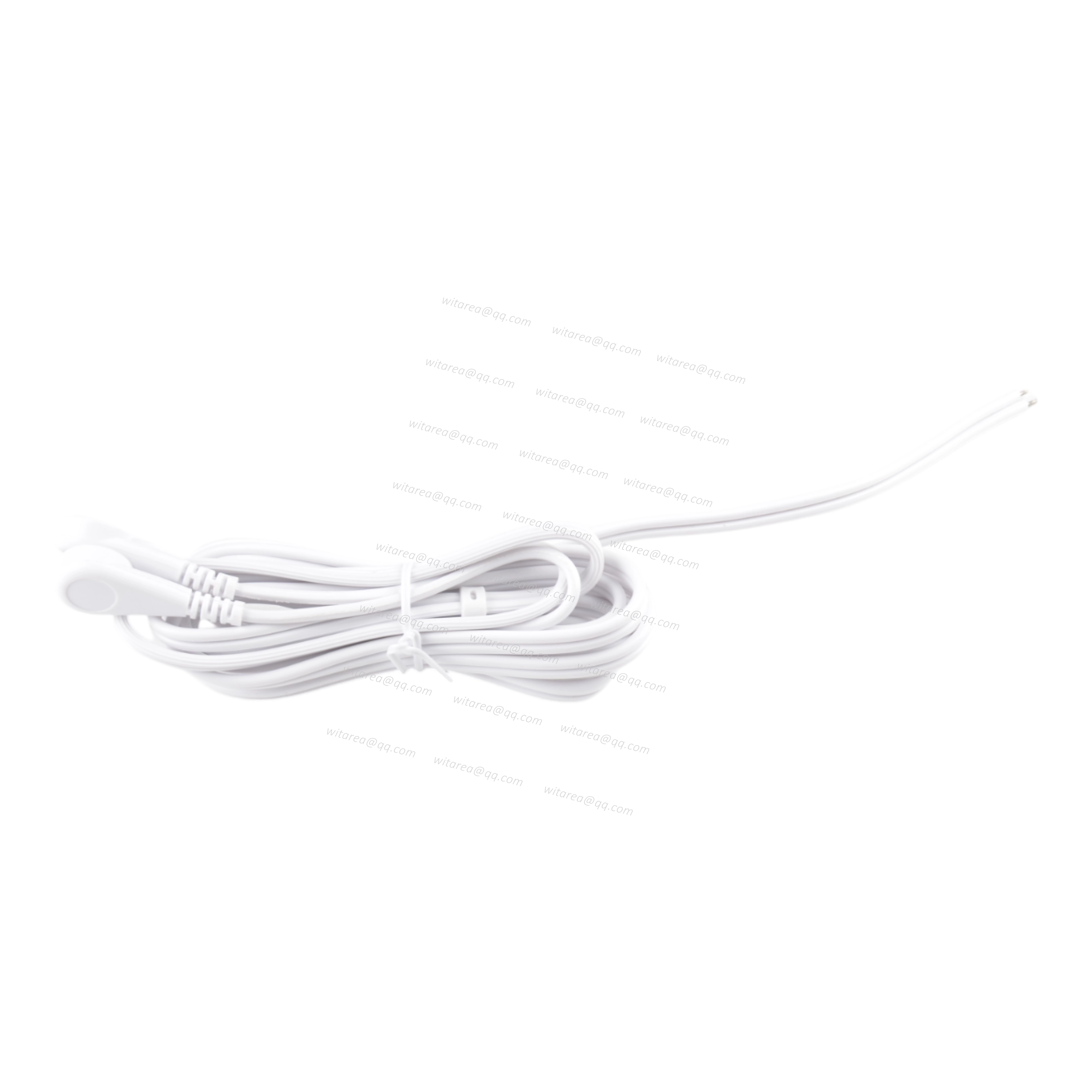 Professional 2-Lead electrode snap to opening cable, Custom ECG EGG 2 ...
