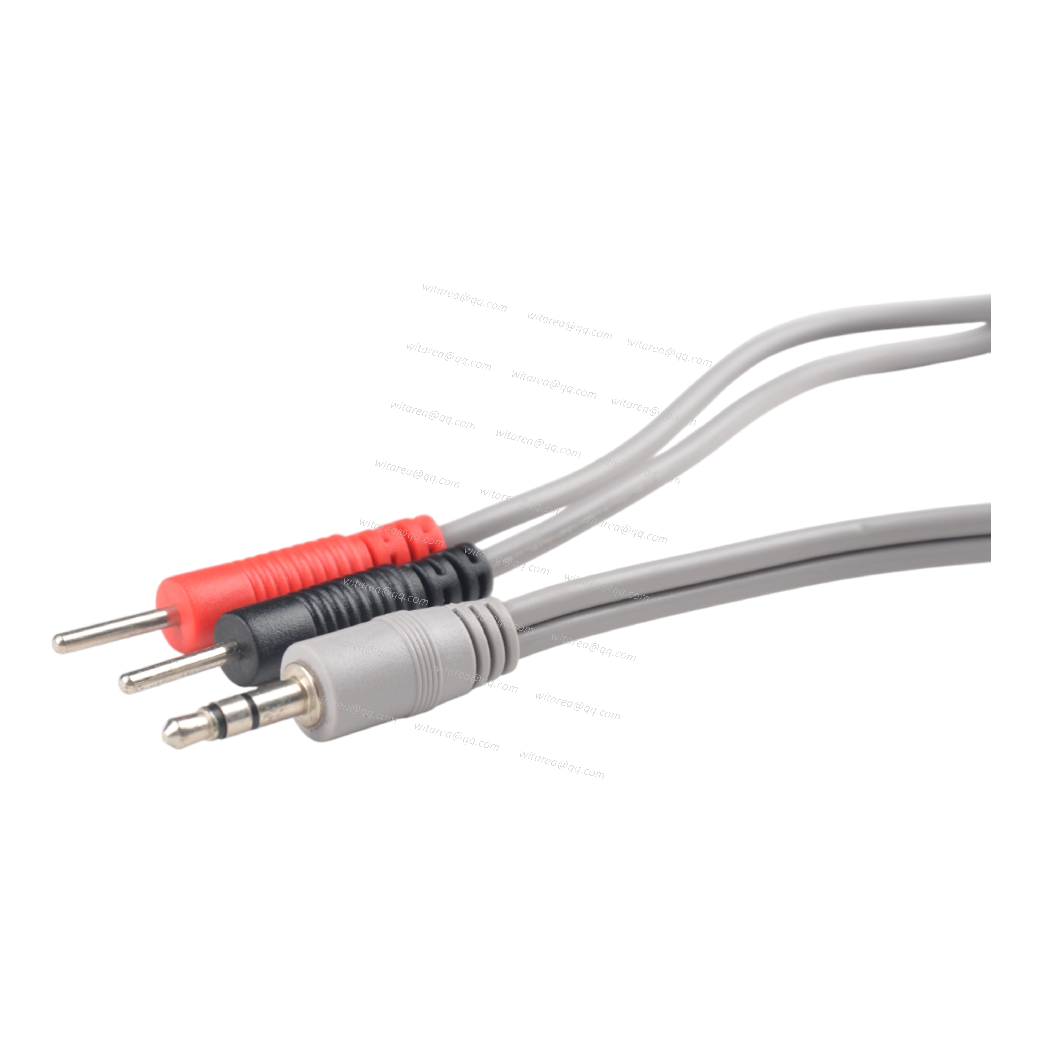 Professional 3.5mm Audio Jack to 2-pin electrode cable, 2pin TENS/EMS ...
