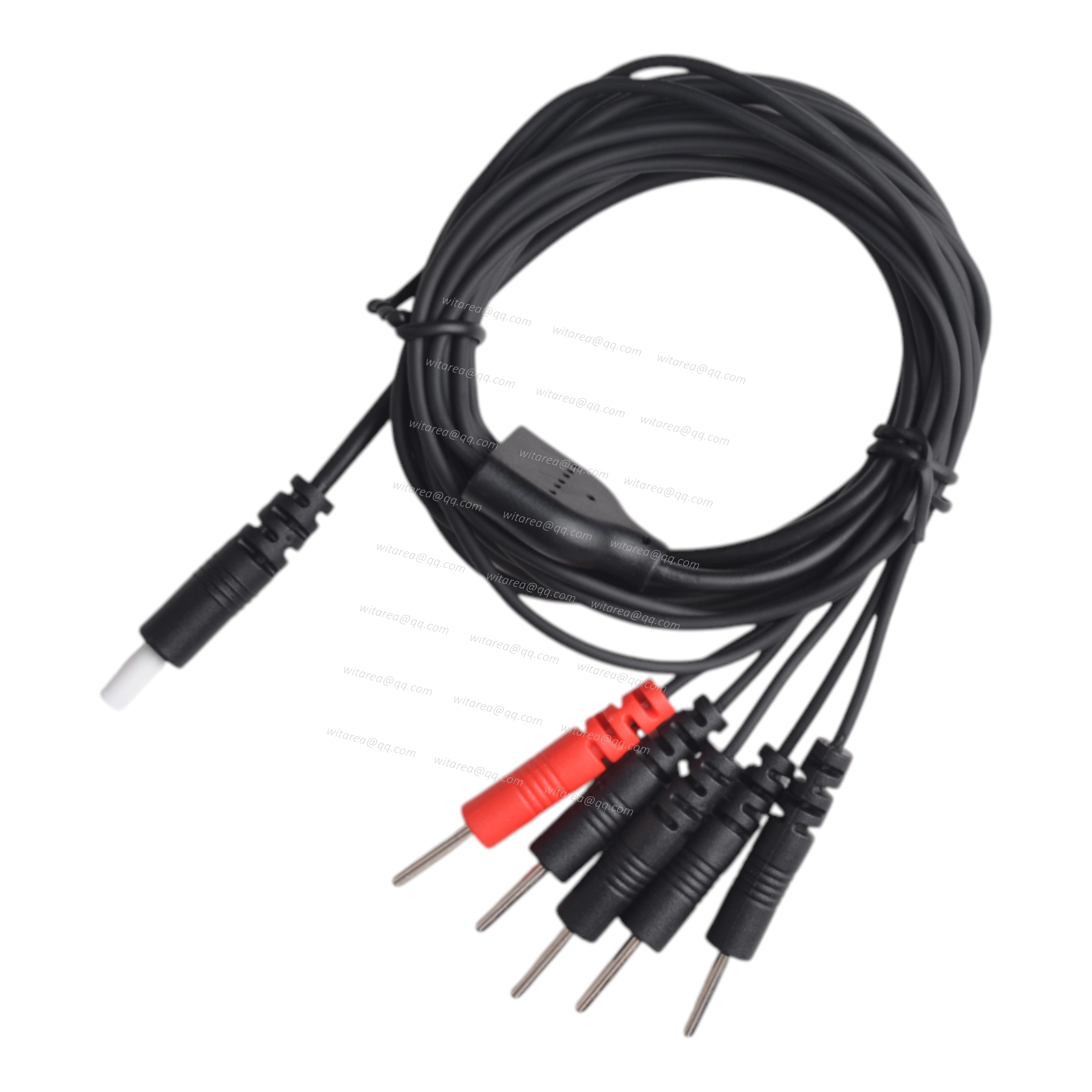 Professional DC safe plug To 5 electrodes Cable,Safety dc E-Stim ...