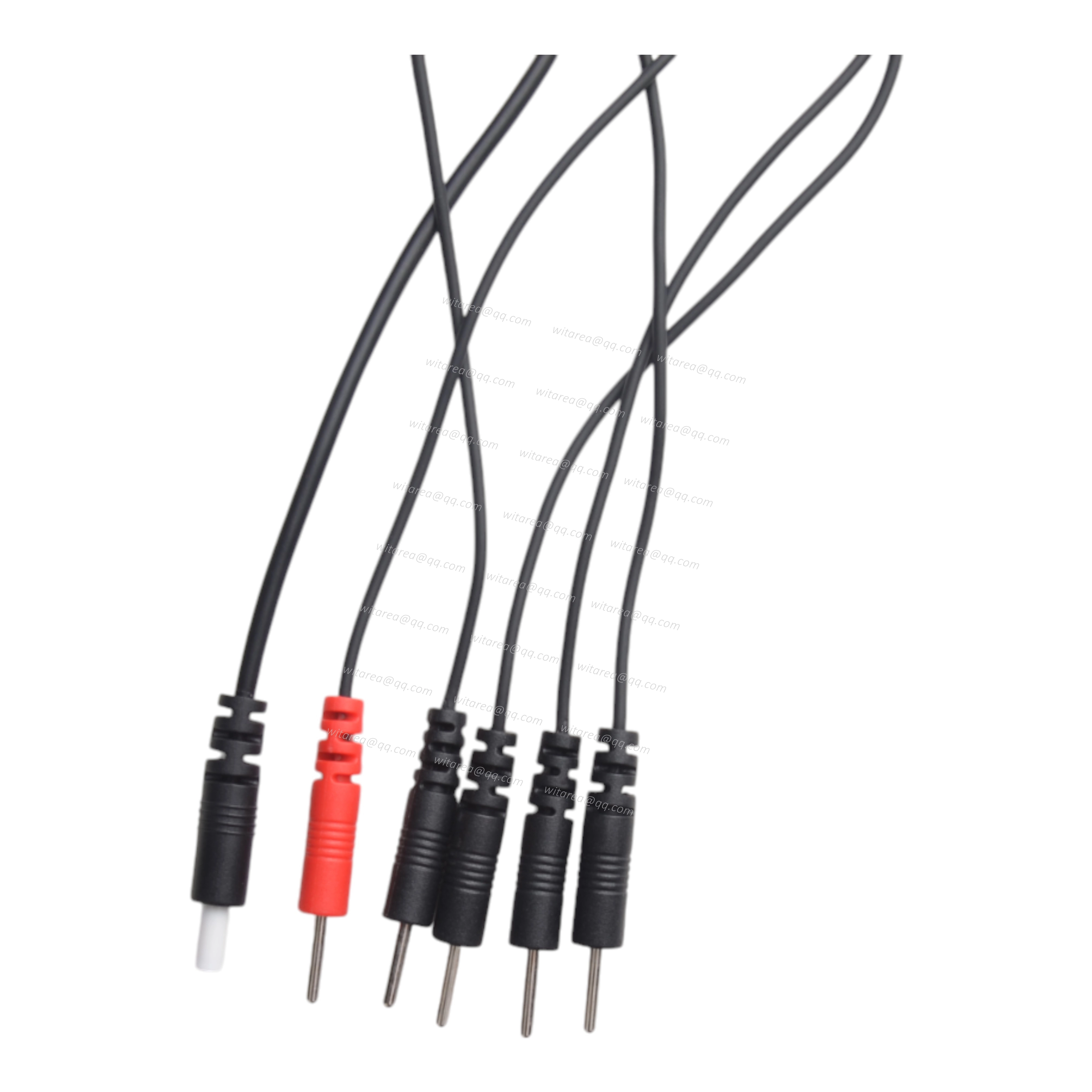 Professional DC safe plug To 5 electrodes Cable,Safety dc E-Stim ...