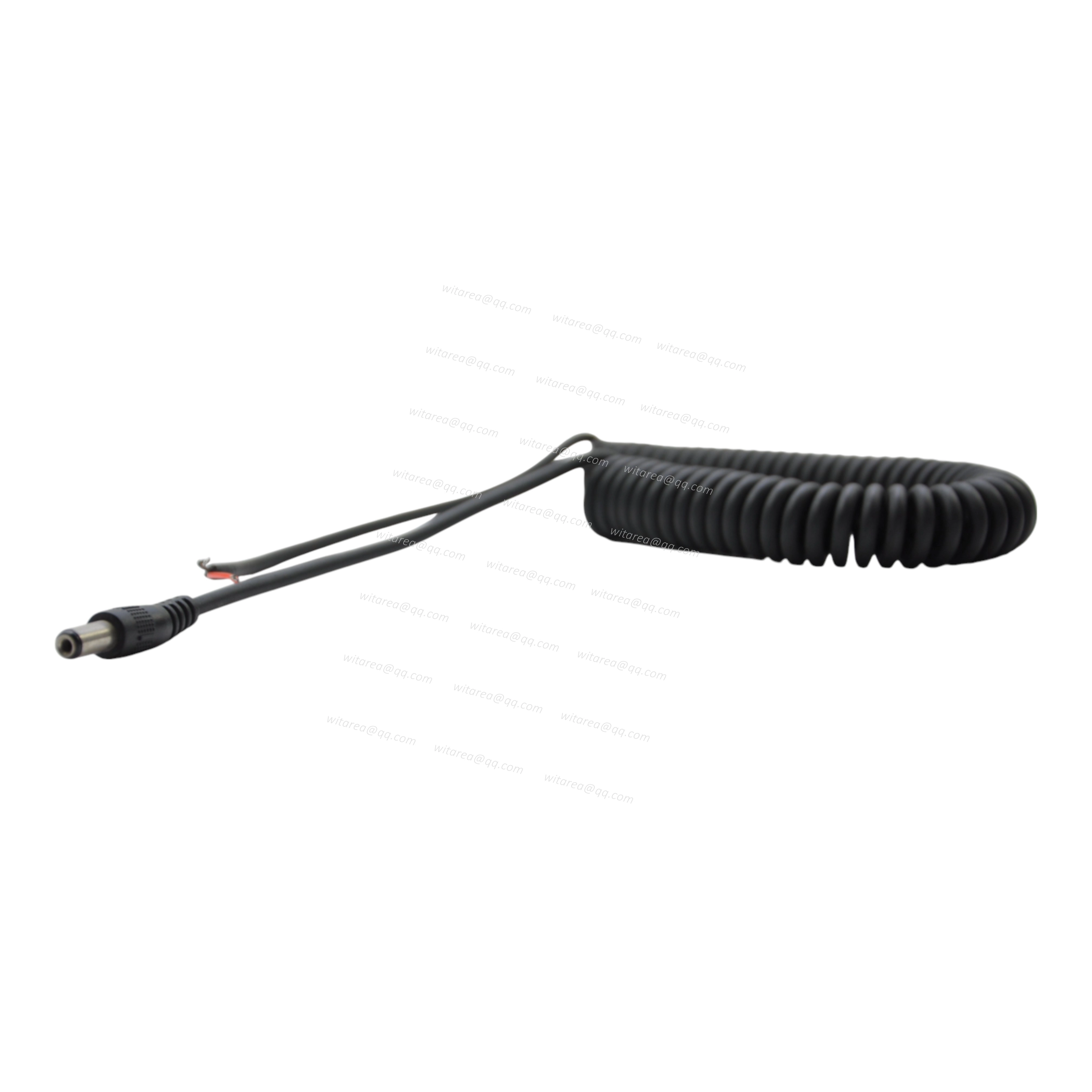 Professional DC5521 Male to Bare Wire Open End Spring Cable, DC5521 ...