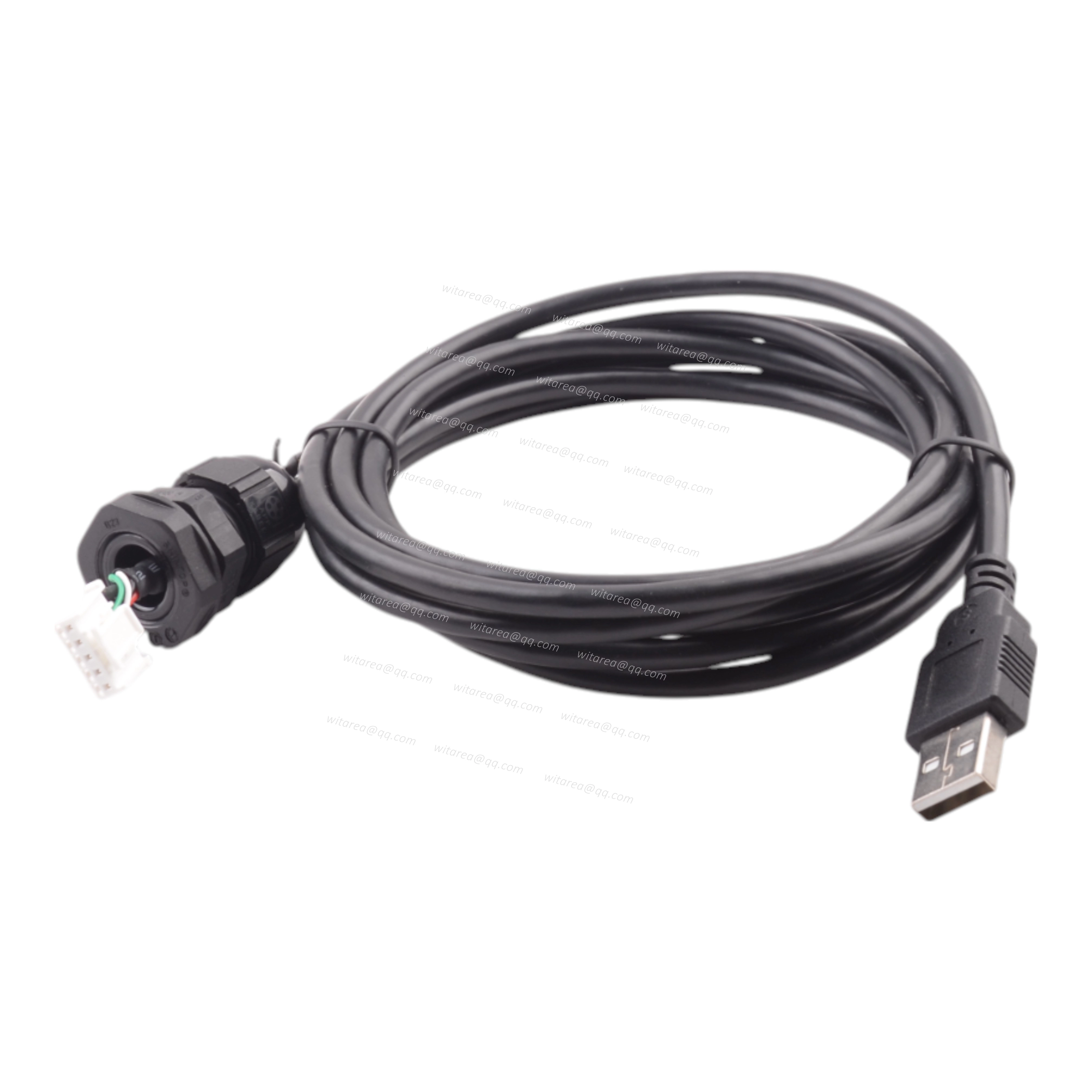 Professtional USB AM TO Molex connector with PG9 waterproof gland,USB ...