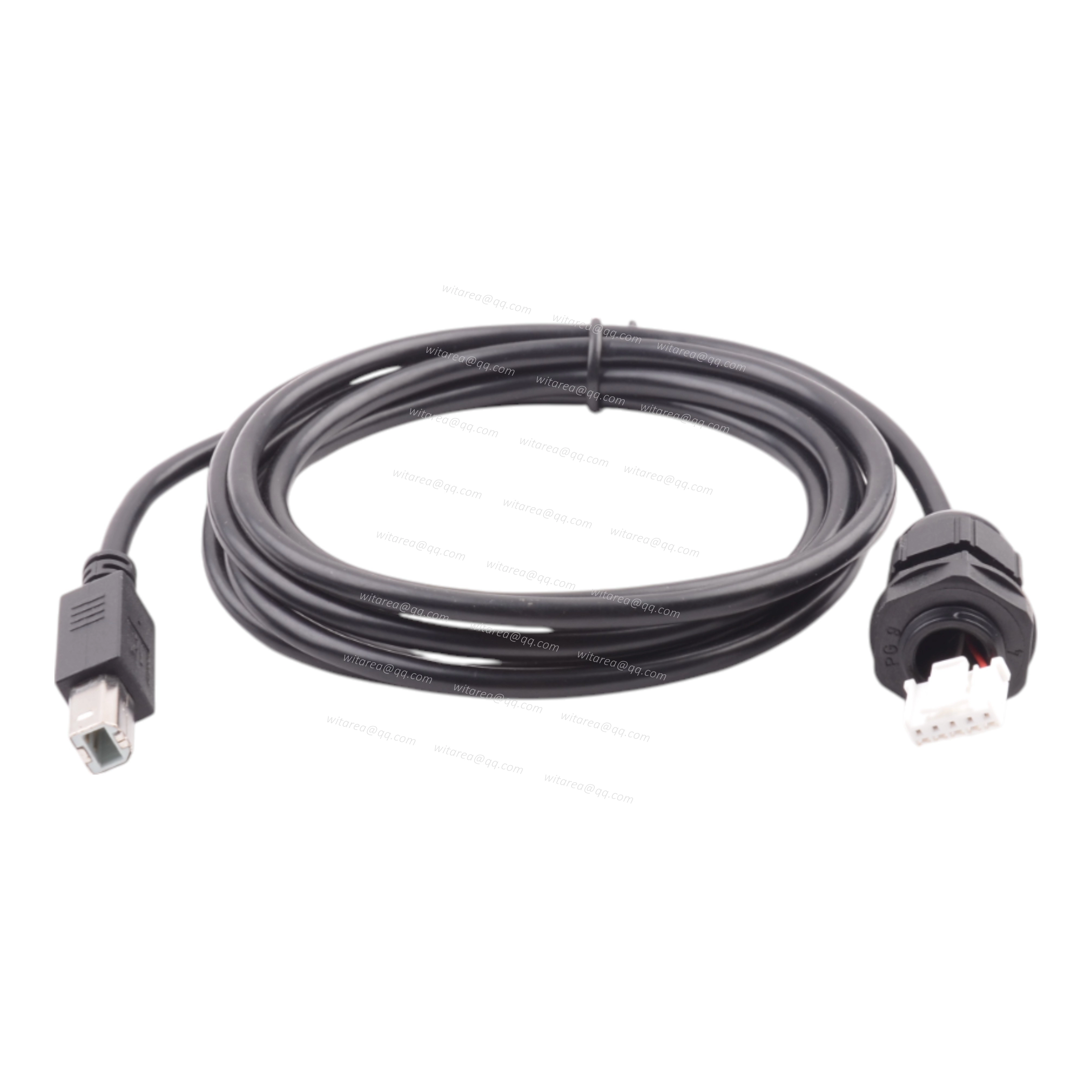 Professtional USB BM TO Molex connector with PG9 waterproof gland,USB ...