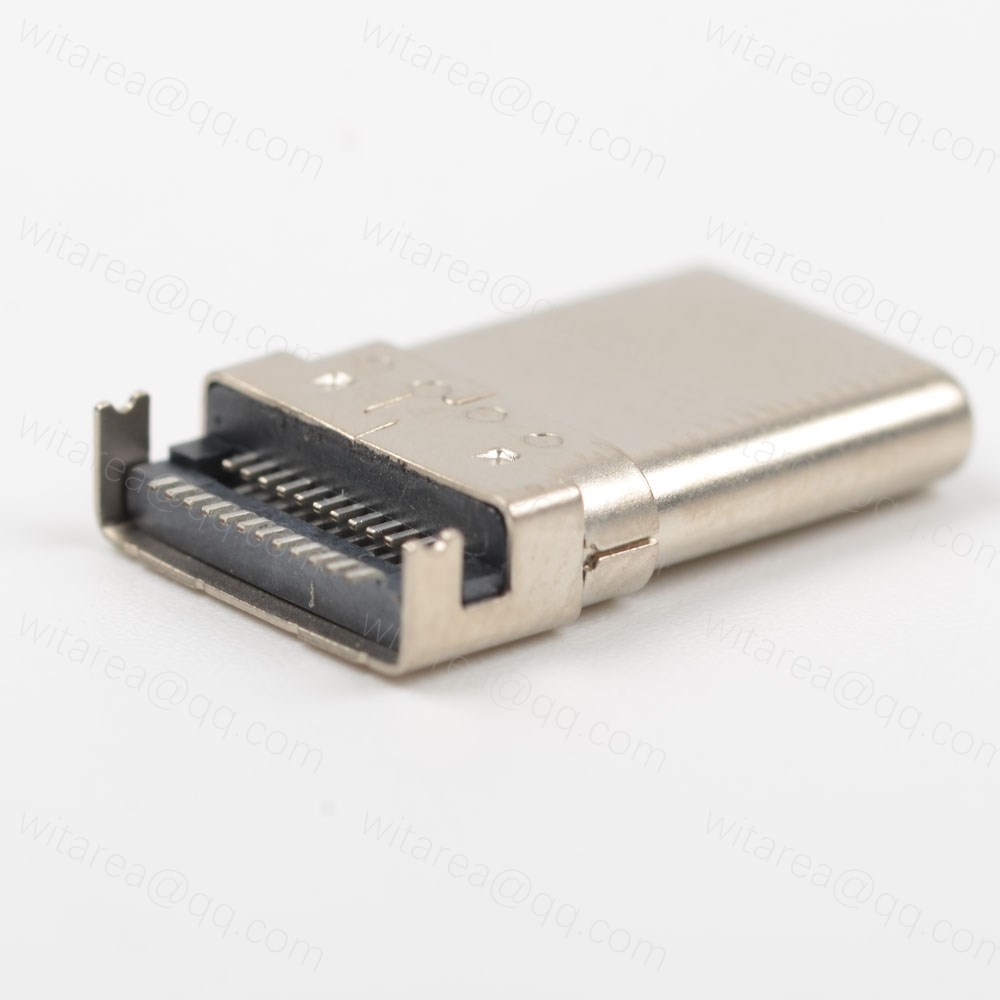 SMT/SMD TYPE C 24PIN Plug Middle Mount,L=13.75MM