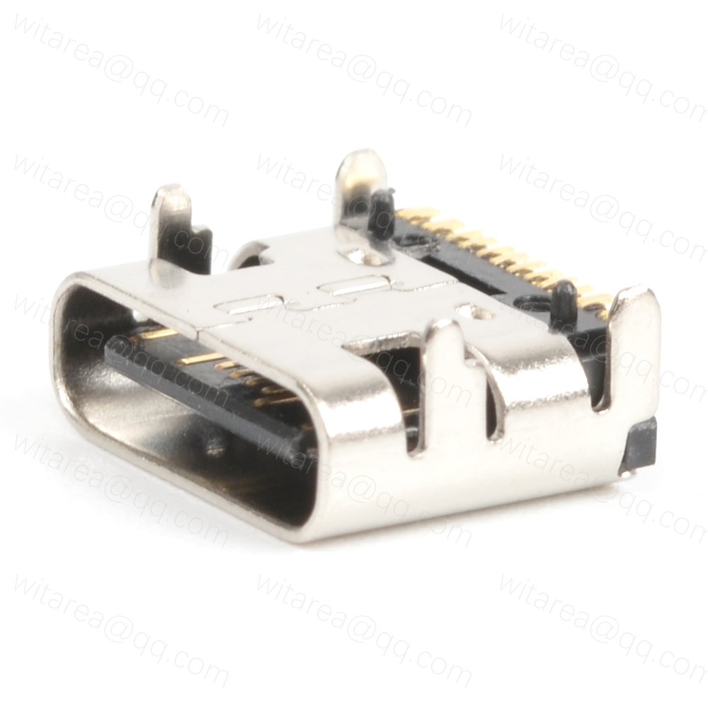 Professional type c 16pin connector, Top-mount usb c2.0 female ...