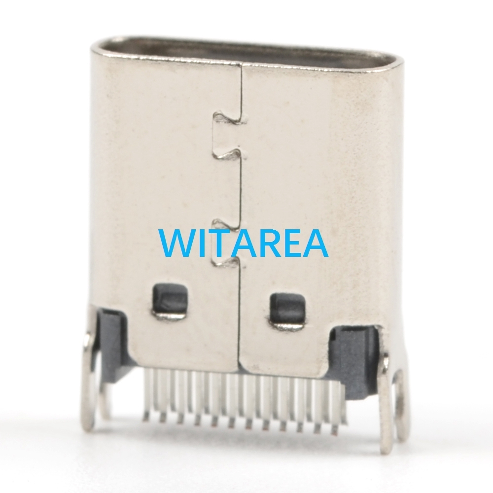 TYPE C 24PIN femal plug straddle mount,H=8.8mm, L=10.45MM