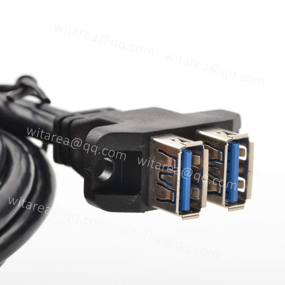 USB 3.0 20 pin motherboard header to dual USB 3.0 AF cable