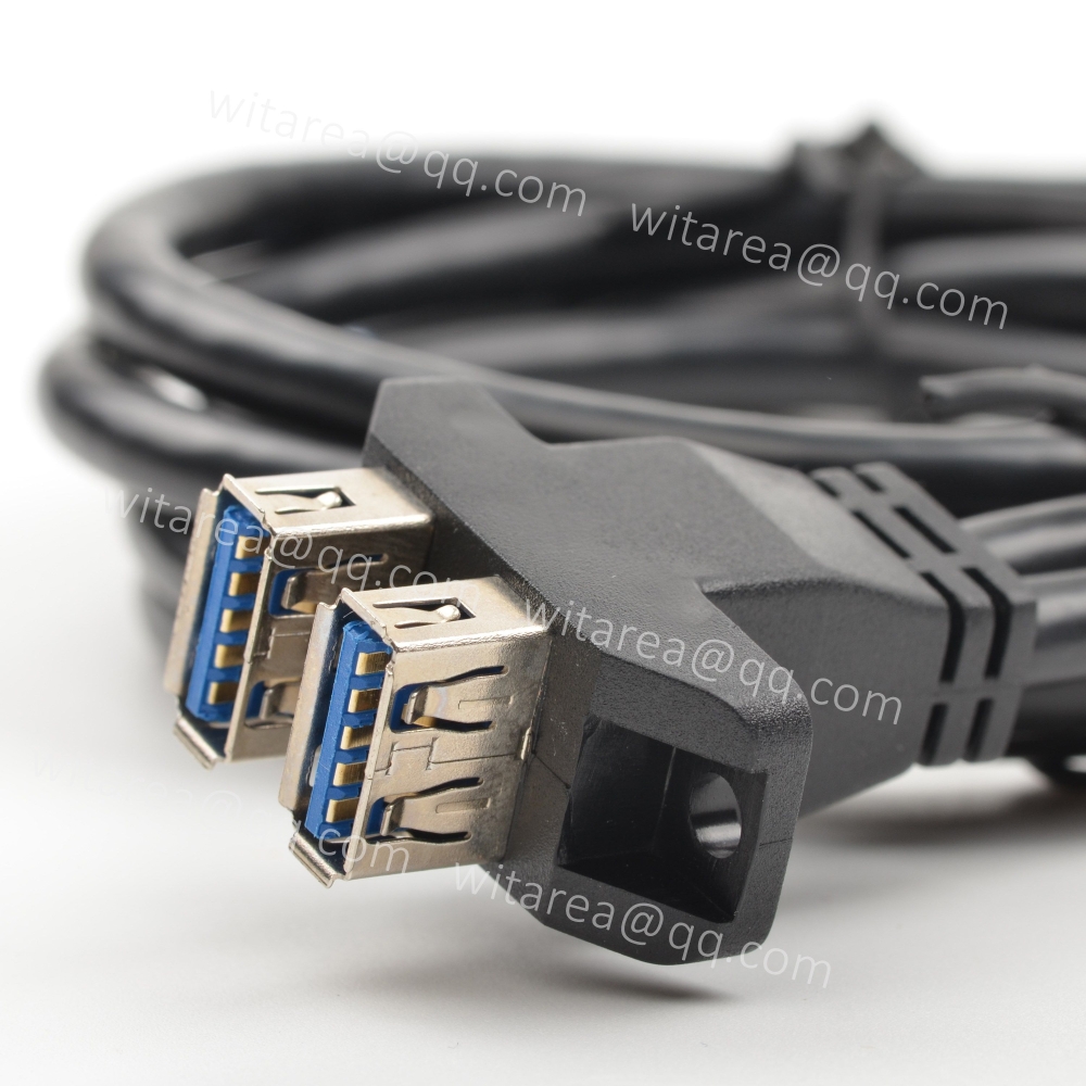 USB 3.0 20 pin motherboard header to dual USB 3.0 AF cable